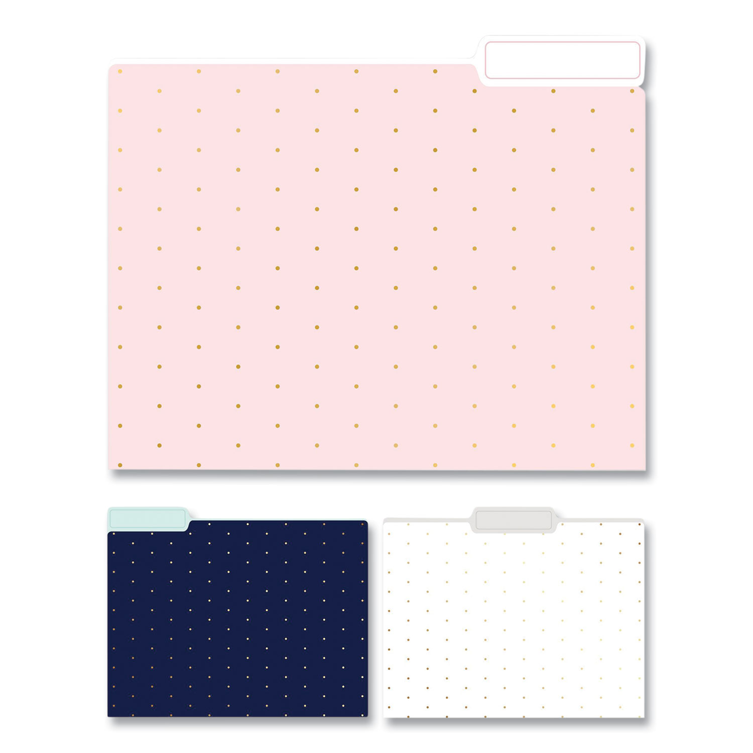 Eccolo Fashion File Folders, 1/3-Cut Tabs: Assorted, Letter Size, 1 ...