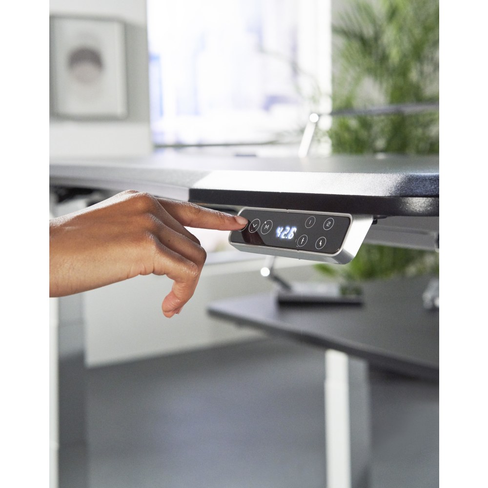 WorkPro Electric 60"W Height-Adjustable Standing Desk with Wireless ...