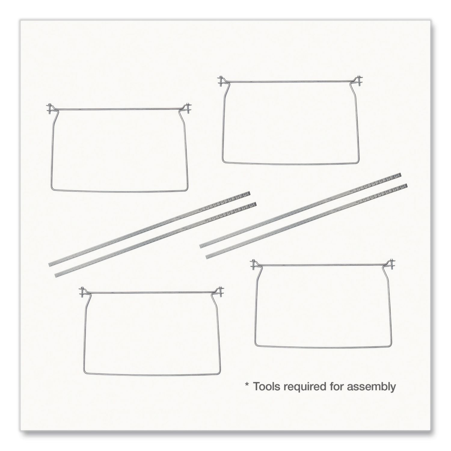 Pendaflex Hanging File Frame, Legal Size, 18" to 27" Long, Gray, 2/Pack ...