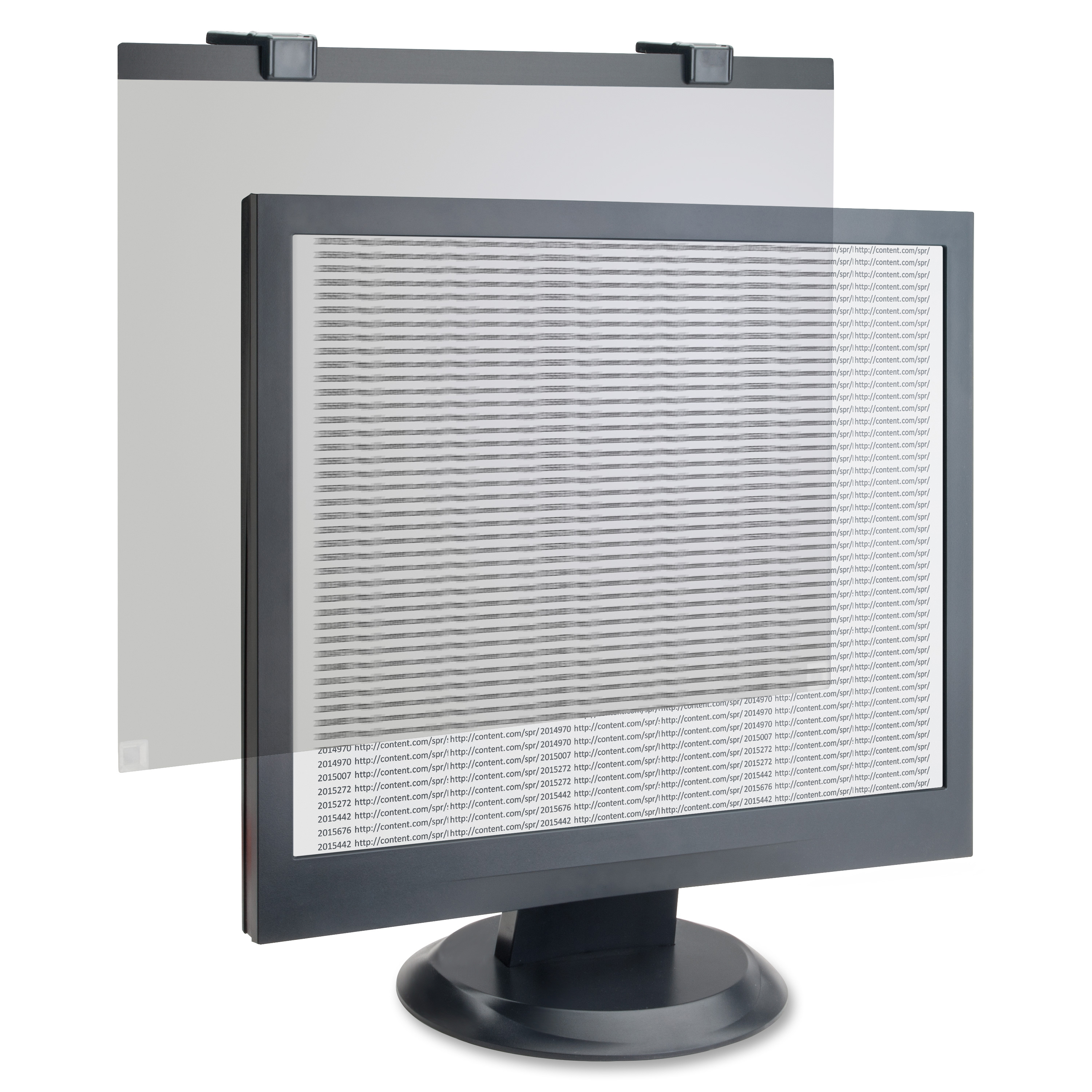 Business Source LCD Privacy/Antiglare Filter Black | OfficeSupply.com