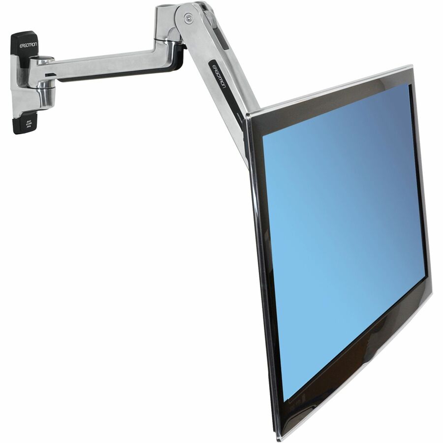 Ergotron Wall Mount for Flat Panel Display - Polished Aluminum ...