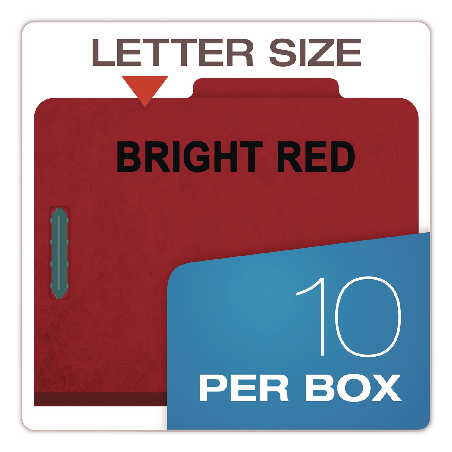 Pendaflex Pressboard Top Tab Classification Folders, 2/5-Cut Tab ...