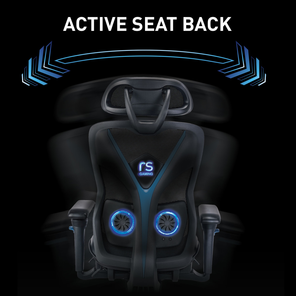 RS Gaming Eonix Ergonomic Mesh/Vegan Leather High-Back Active Chair ...