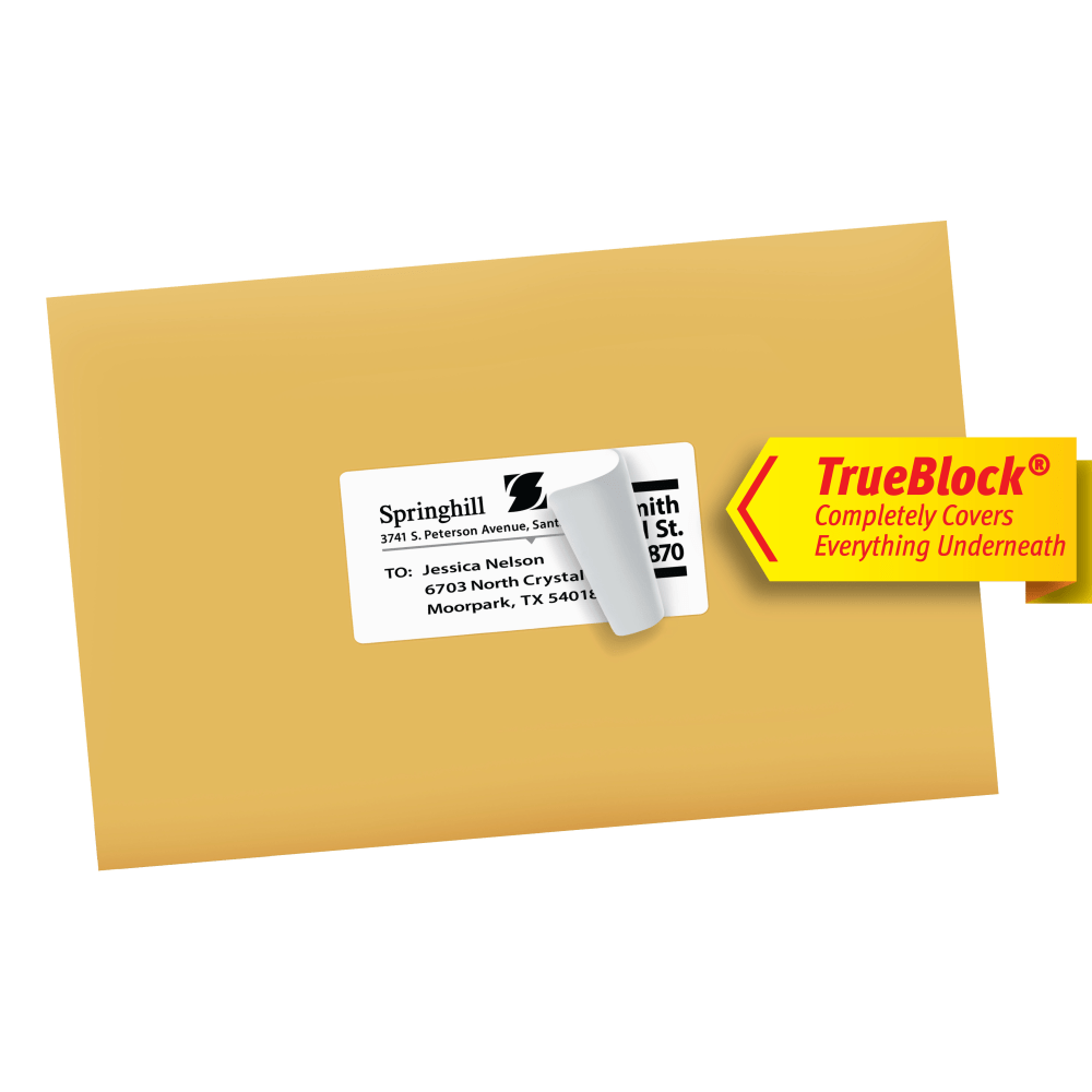 Avery TrueBlock Shipping Labels With Sure Feed Technology, 5163 ...