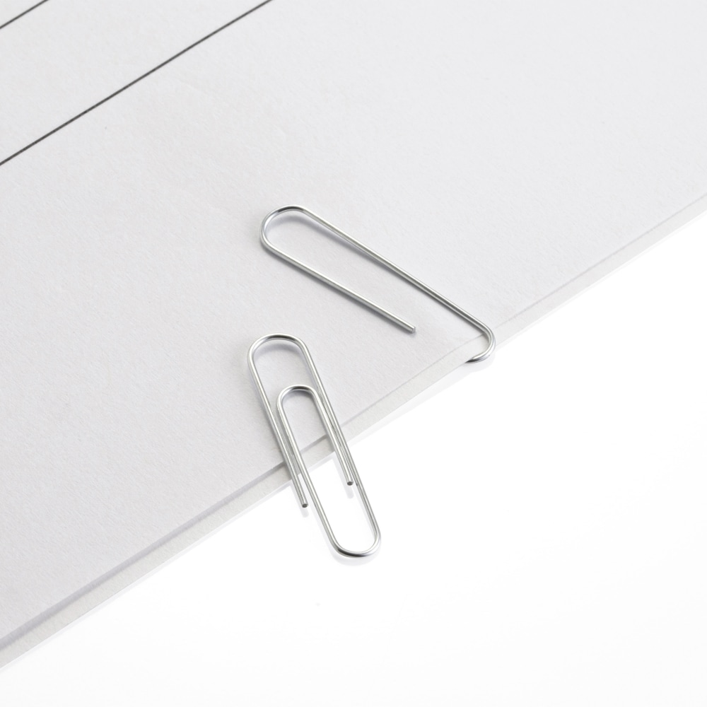 Paper Clips, No. 1, Small, Silver, Pack Of 10 Boxes, 100 Per Box, 1,000 ...
