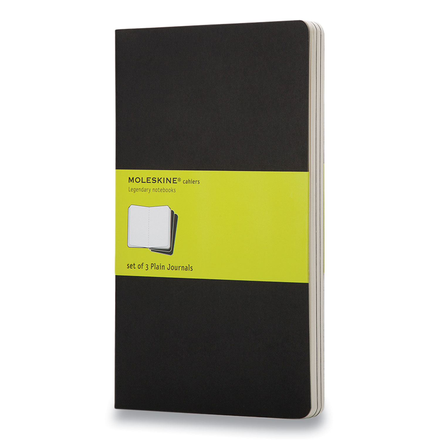 Moleskine Cahier Journal, Unruled, Black Cover 5.5 x 3.5, 64 Pages, 3 ...