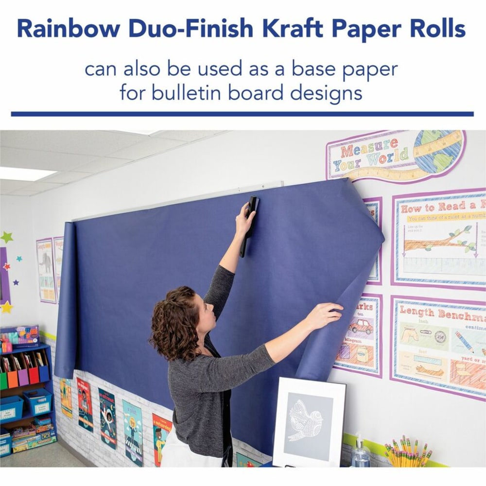 Pacon Rainbow Duo-Finish Kraft Paper Roll, 36" x 1000', Emerald ...