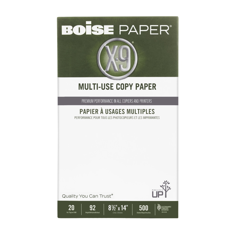Boise X-9 Multi-Use Printer & Copy Paper, White, Legal (8.5" x 14 ...