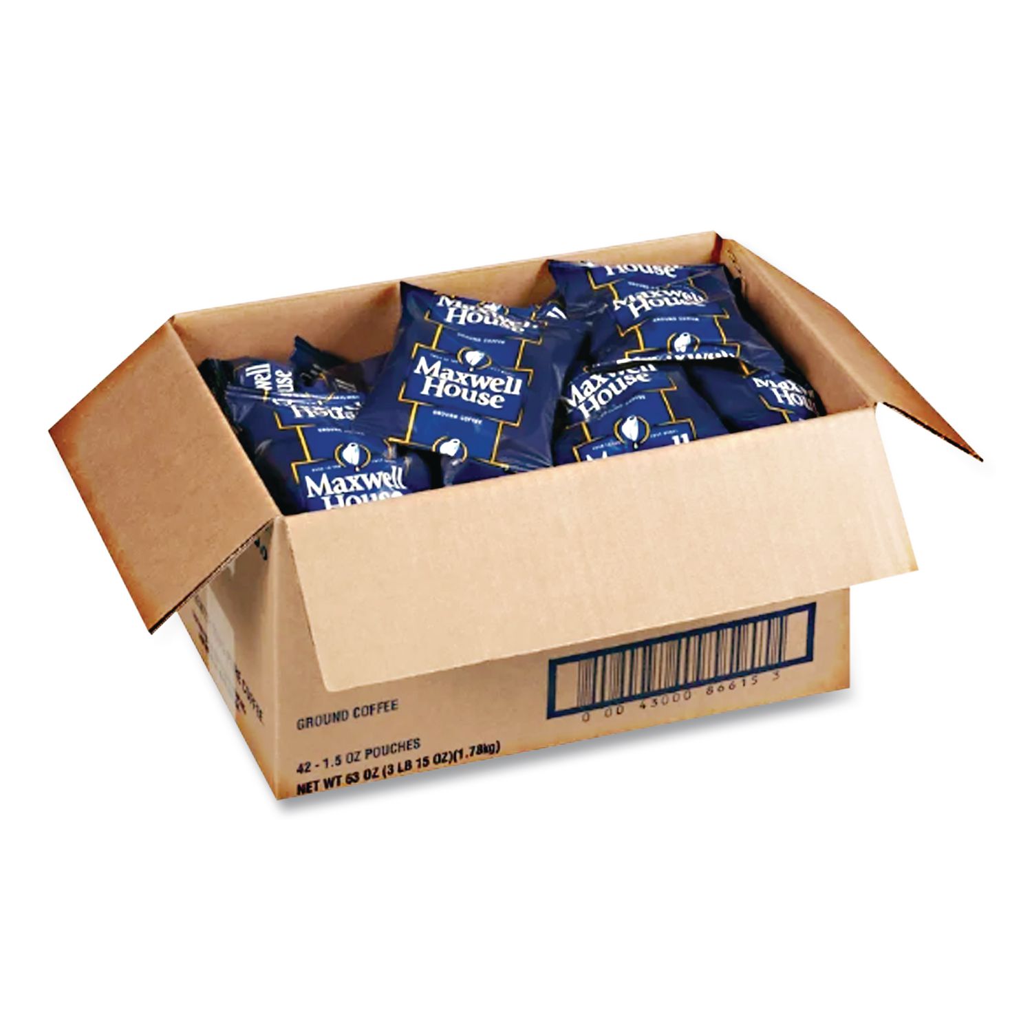 Maxwell House Regular Coffee Packs, Each Packet Makes 6 Cups, 42 Packs ...