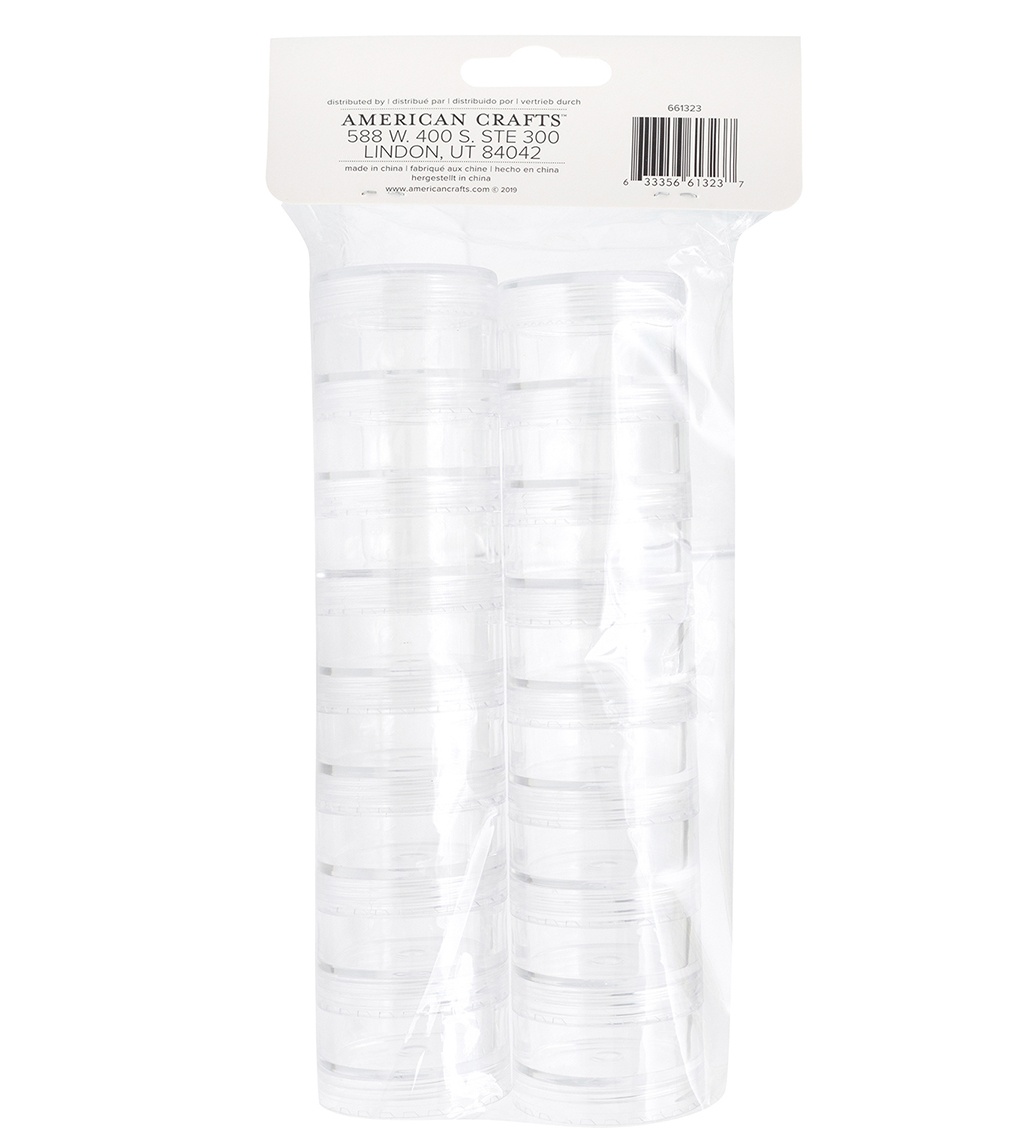 We R Makers Small Screw Stack Jars - 16 Pack | OfficeSupply.com