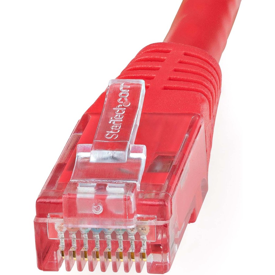 StarTech 50ft CAT6 Ethernet Cable - Red Molded Gigabit - 100W PoE UTP ...