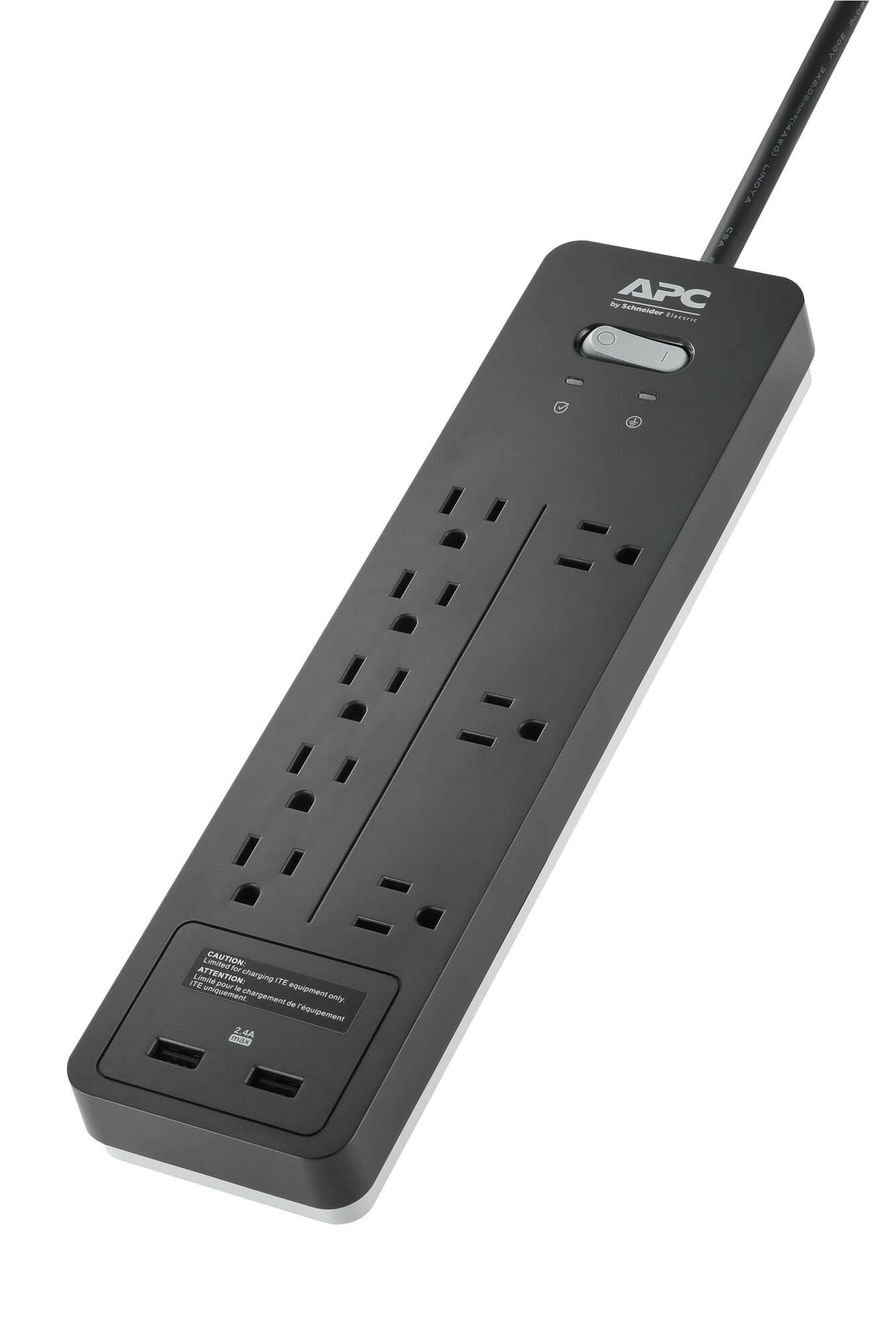 APC by Schneider Electric SurgeArrest Home/Office 8-Outlet Surge ...