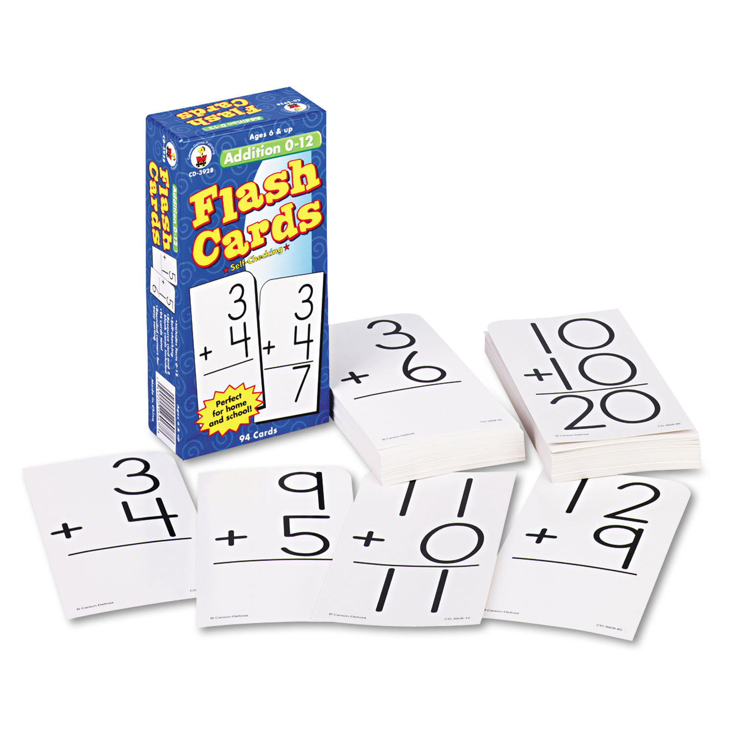 Carson Dellosa Publishing Flash Cards Addition Facts 0 12 3w X 6h 94 Carson Dellosa Publishing Flash Cards Addition Facts 0 12 3w X 6h 94