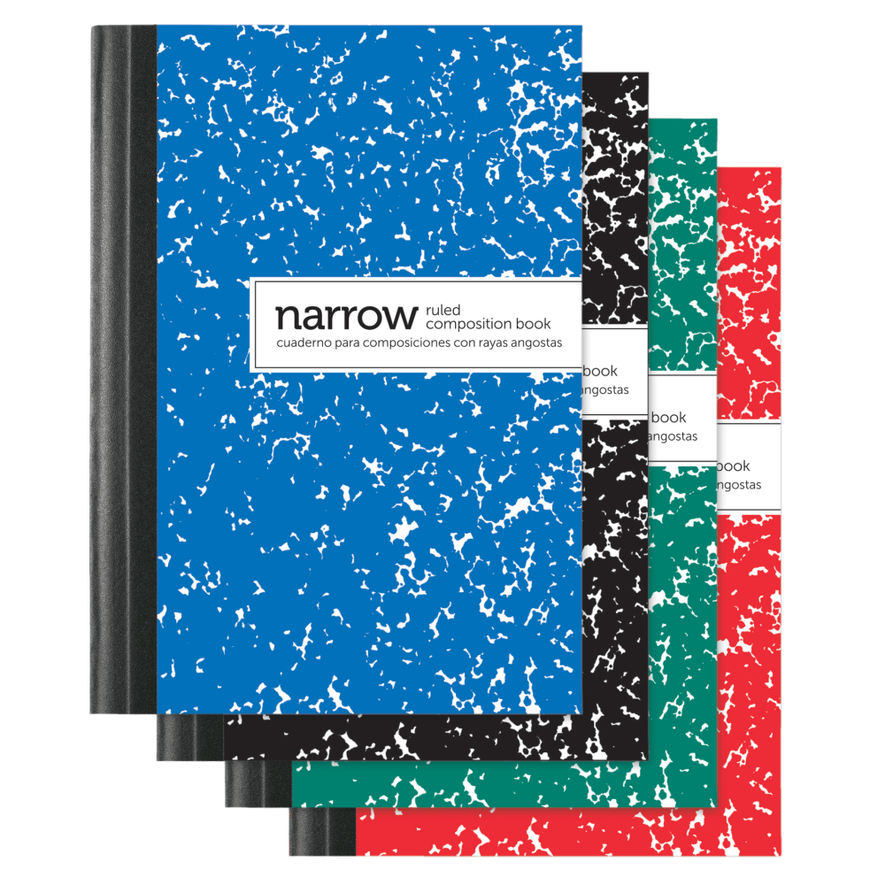 Mini Marble Composition Books, 3-1/4" x 4-1/2", Narrow Ruled, 80 Sheets ...