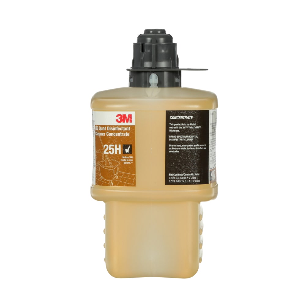 3M 25H HB Quat Disinfectant Cleaner Concentrate, 67.6 Oz Bottle ...
