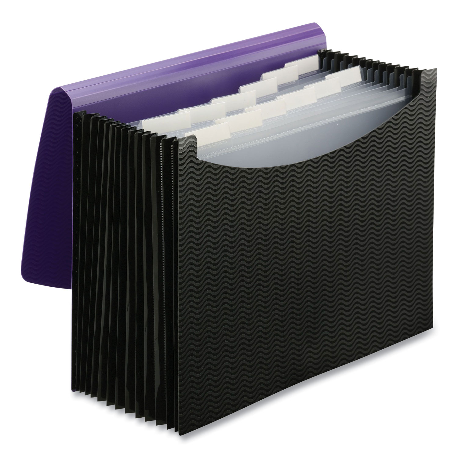 Smead 12-Pocket Poly Expanding File, 0.88" Expansion, 12 Sections, 1/6 ...