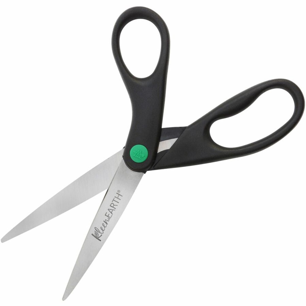 Westcott KleenEarth Scissors, 8" Long, 3.25" Cut Length, Straight Black ...