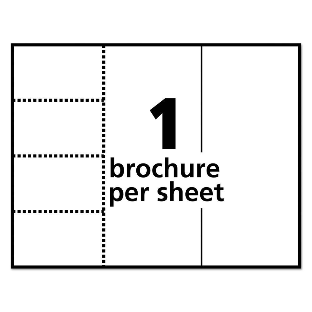 Avery Tri-Fold Brochure Paper w/Tear-Away Cards | OfficeSupply.com