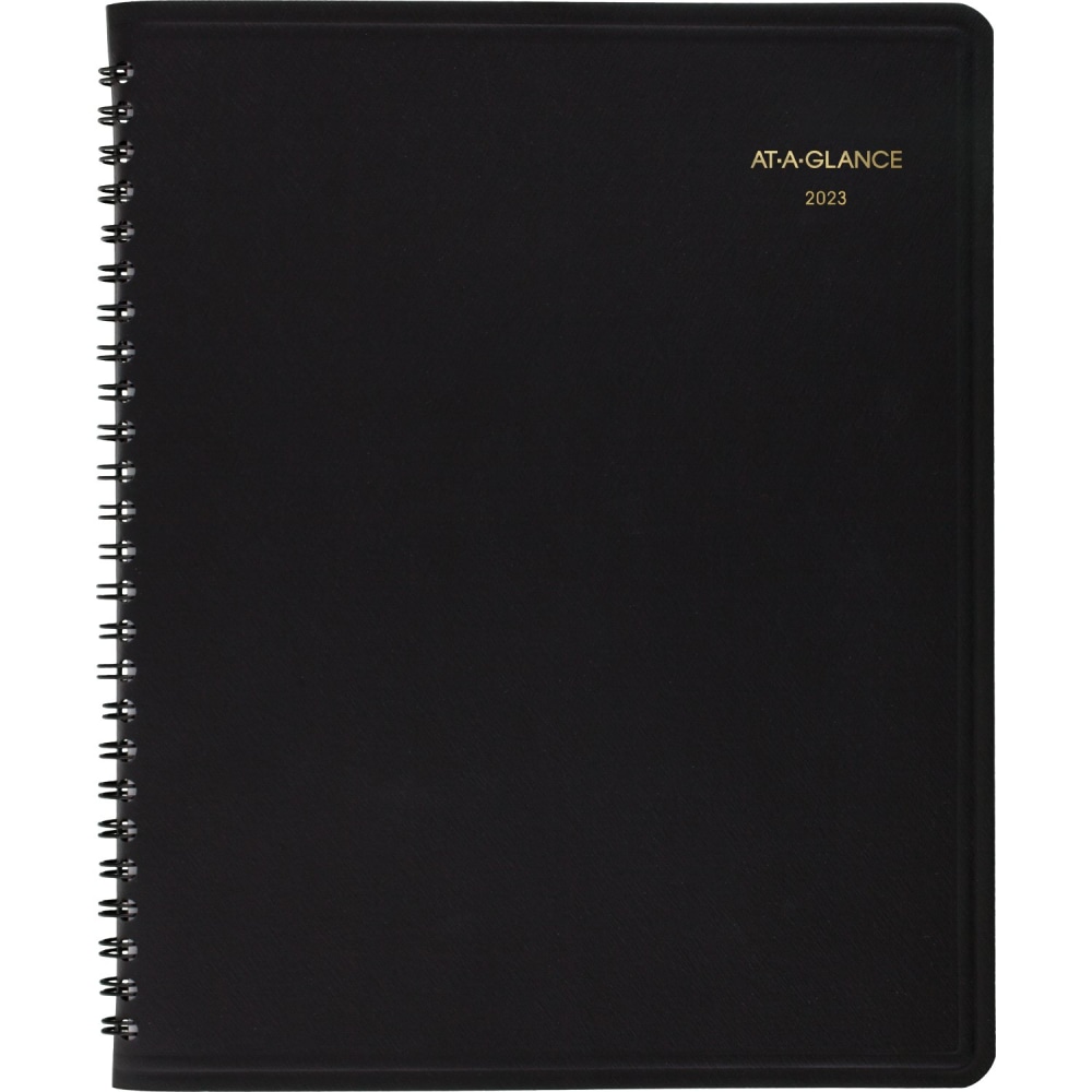 AT-A-GLANCE 2023 RY Monthly Planner, Black, Large, 8" x 10 ...
