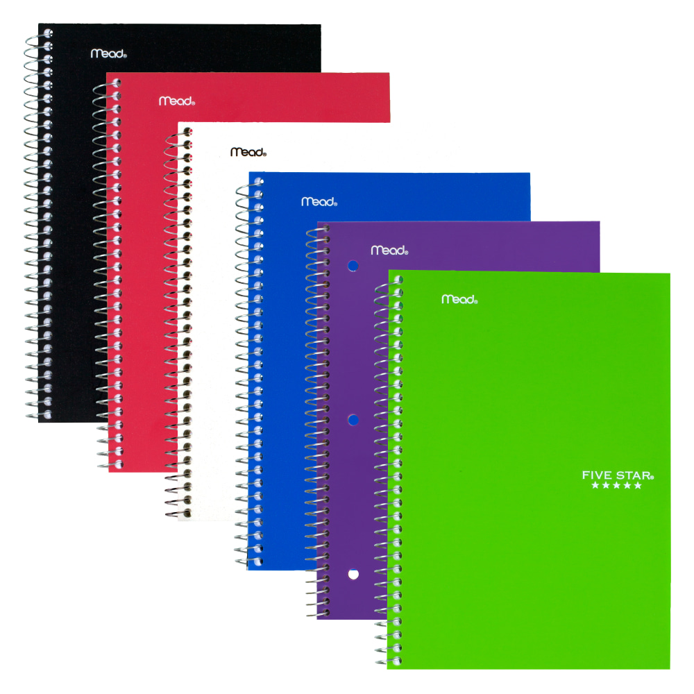 Five Star Notebook 6 X 9 1 2 2 Subjects College Ruled 100 Sheets