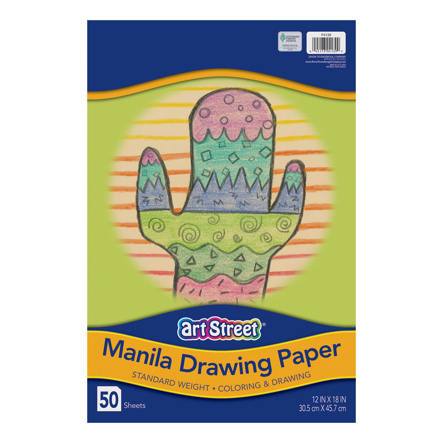 Pacon Art1st Drawing Paper, 37 lb Bond Weight, 12 x 18, White, 50/Pad ...