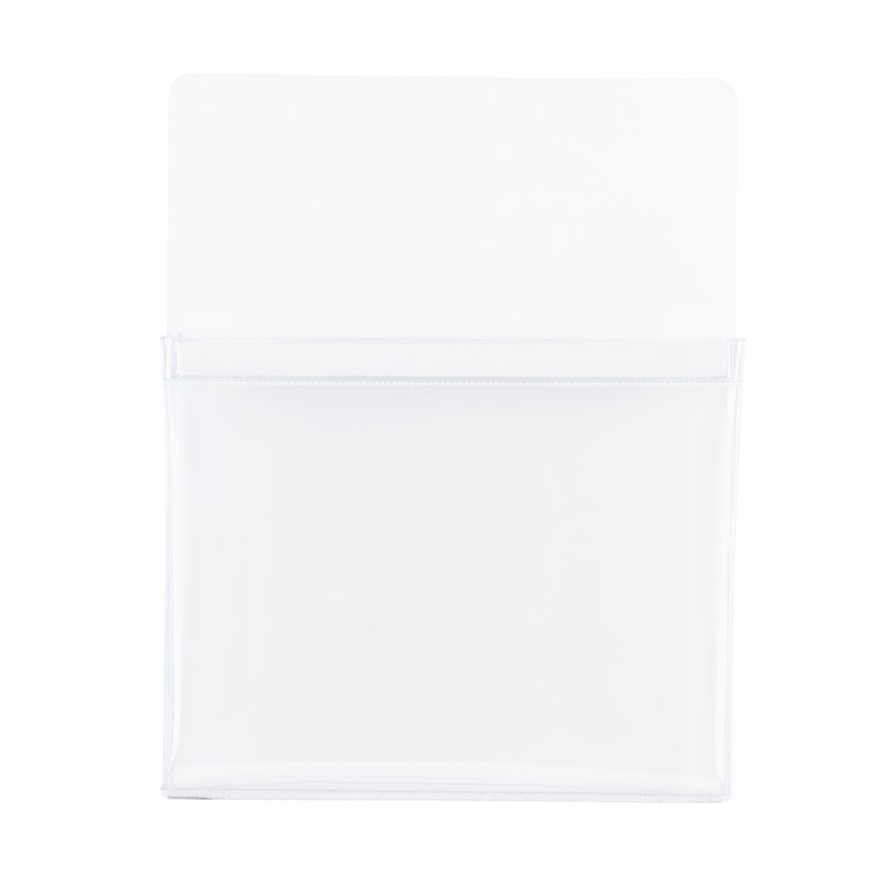 Magnetic Storage Pouches, 8-1/2" x 11", Clear, Pack Of 6 Pouches ...