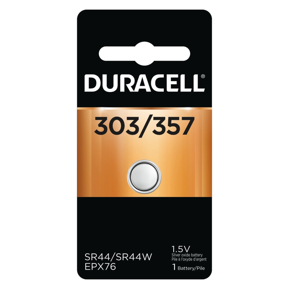 Duracell Silver Oxide 303/357 Button Battery, Pack of 1 | OfficeSupply.com