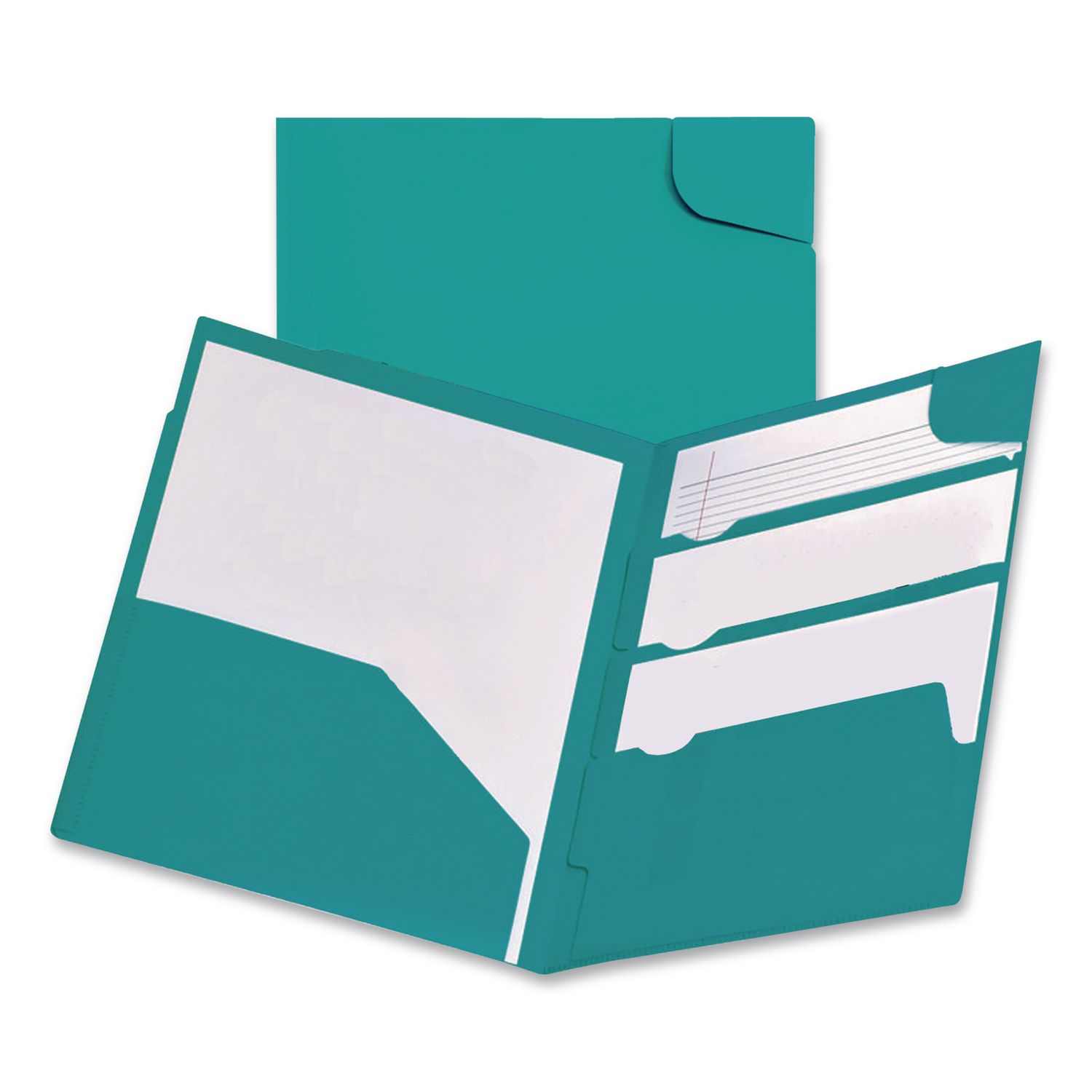 Oxford Divide It Up Four-Pocket Poly Folder, Accommodates (110) 11 x 8. ...