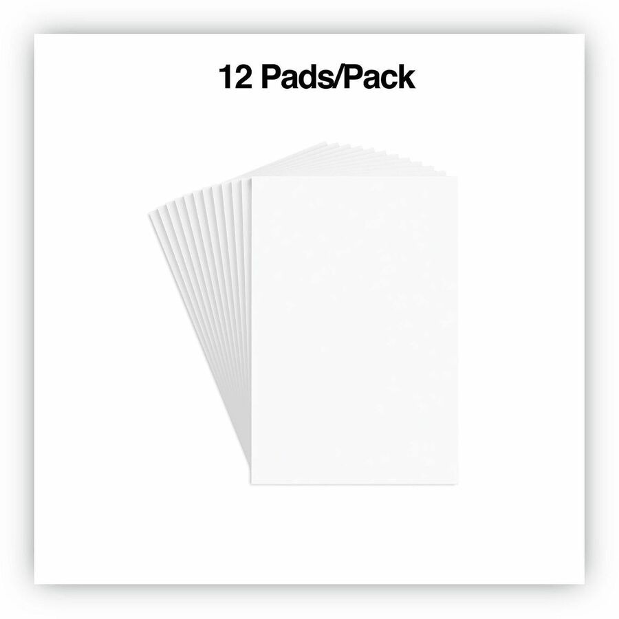 Universal Scratch Pads, Unruled, (100) White 4 x 6 Sheets, 12/Pack ...