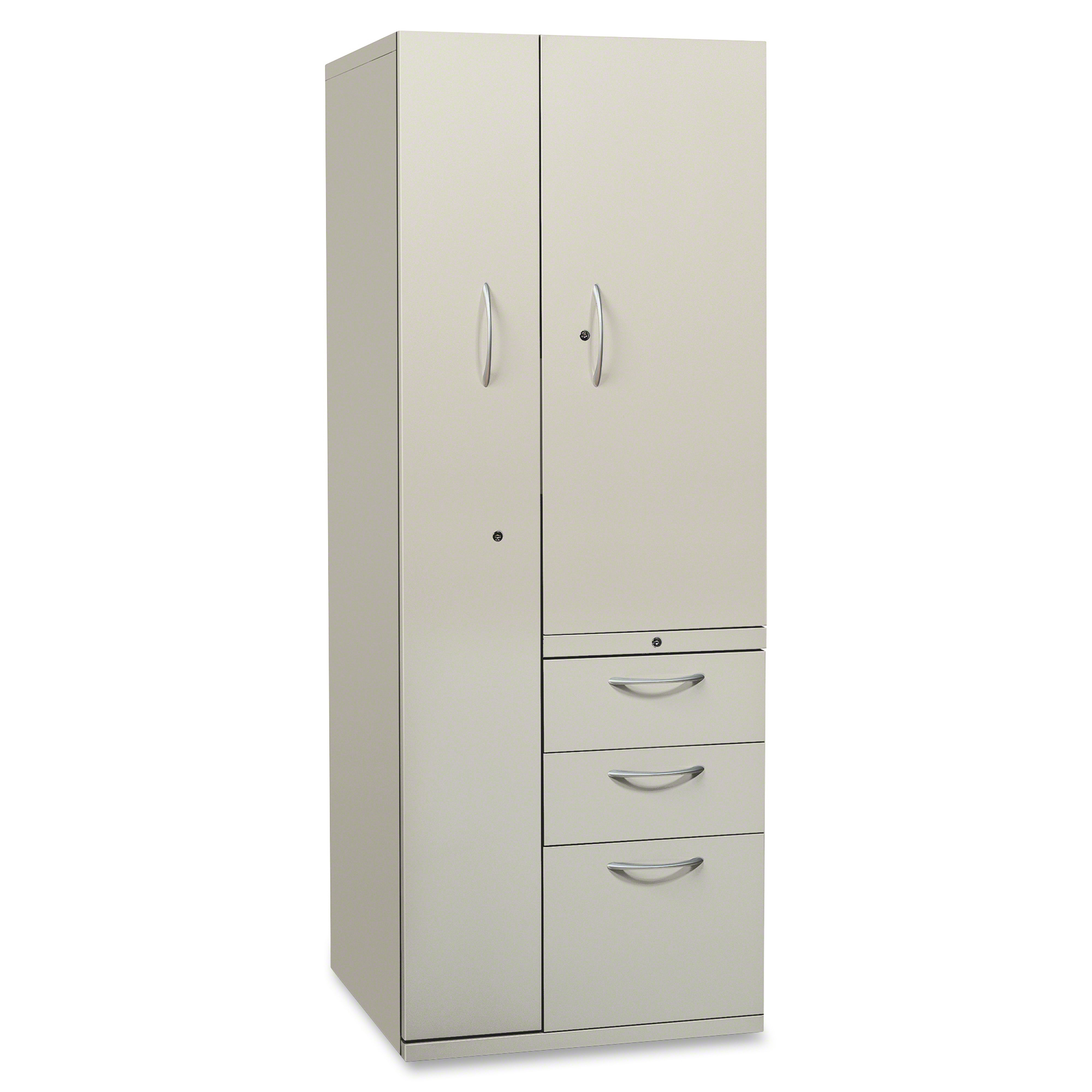 HON Flagship Personal Storage Tower, Right | 2 Box / 1 File Drawer | 24 ...