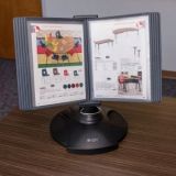 Business Source Deluxe Catalog Display Rack - 20 x Sheet - Black ...