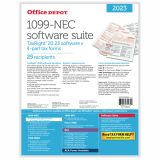 1099-NEC Laser Tax Forms With Software, 4-Part, 3-Up, 8-1/2" x 11 ...
