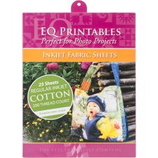 EQ Inkjet Printable Cotton Basic Fabric Sheets 8.5"X11" | OfficeSupply.com