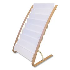 Alba Literature Floor Display Rack, 22.8 x 19.69 x 36.61, White ...
