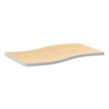 HON Build Ribbon Shape Table Top, 54w x 30d, Natural Maple ...