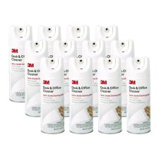 3M Desk and Office Spray Cleaner, 15 oz Aerosol Spray, 12/Carton ...
