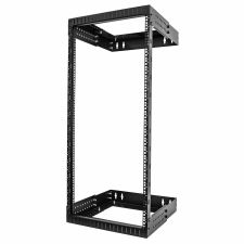 StarTech.com 2-Post 24U Heavy-Duty Wall Mount Network Rack, 19" Open ...
