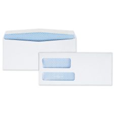 Quality Park #9 Double-Window Envelopes, Left Windows (Top/Bottom ...