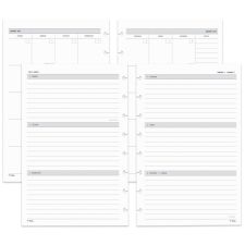TUL Discbound Weekly/Monthly Planner Refill Pages, Junior Size ...