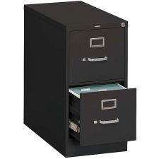HON 310 26-1/2"D Vertical 2-Drawer Legal-Size File Cabinet, Black ...