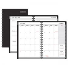 Weekly/Monthly Academic Planner, 5" x 8", 30% Recycled, Black, July ...