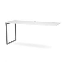 OFM Fulcrum Series 66x24 Credenza Desk, Desk Shell for Office, White ...