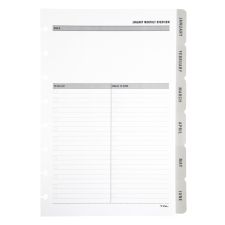 2024 TUL Discbound Monthly Planner Refill Pages With 12 Tab Dividers ...