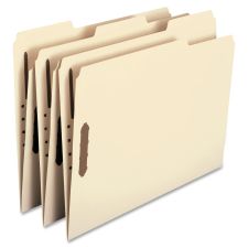 Smead 2-Ply Manila Folders With Fasteners, Letter Size, 100% Recycled ...