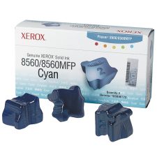 Xerox 8560 Phaser High-Yield Cyan Solid Ink, Pack Of 3, 108R00723 ...