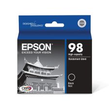 Epson 98 Claria Black High-Yield Ink Cartridge, T098120-S ...