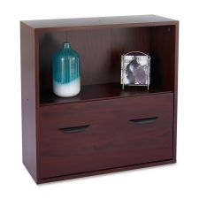 Safco Après Modular Storage Shelf with Lower File Drawer | OfficeSupply.com