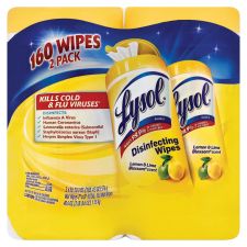 Lysol Disinfecting Wipes, Lemon & Lime Blossom Scent, 7" x 8", 80 ...
