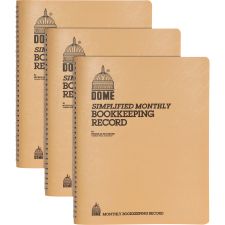 Dome Bookkeeping Record Book - DOM612BD | OfficeSupply.com