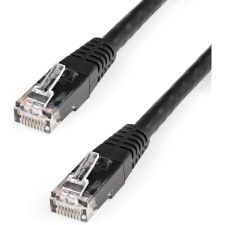 StarTech.com 7ft CAT6 Ethernet Cable - Black Molded Gigabit CAT 6 Wire ...
